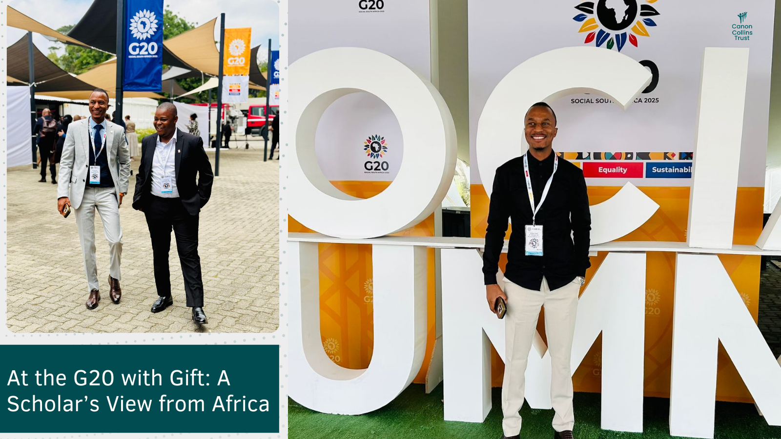 Gift ‘Ostallos’ Siziva on the Global Stage: A Canon Collins Scholar at ...